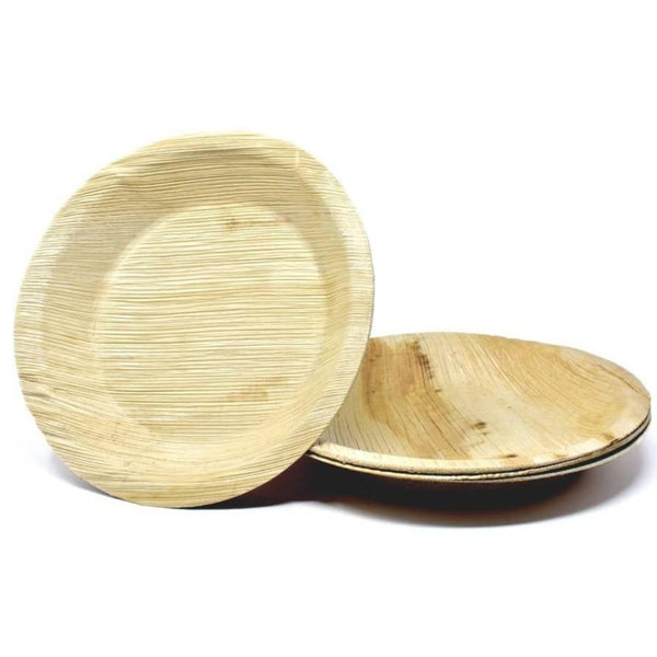 8" (20cm) Round Palm Leaf Disposable Plates – Eco Leaf Products