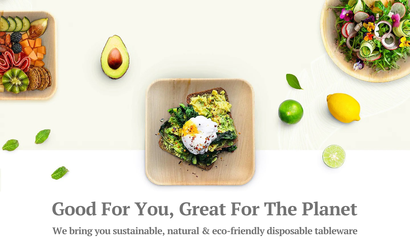 Eco Leaf Products - Disposable Palm Leaf Bamboo Plates & Tableware