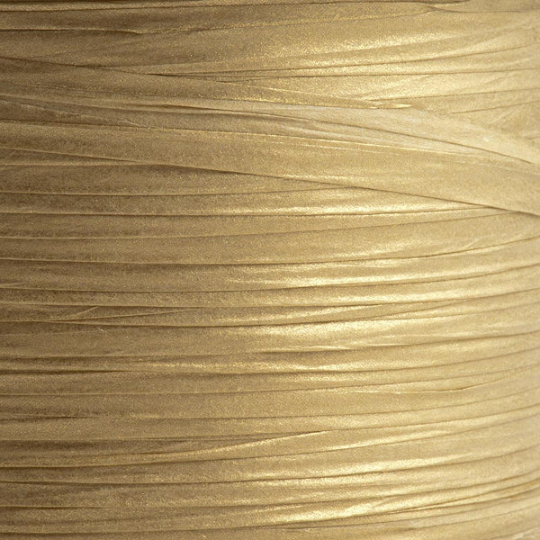 100 Metres Biodegradable Compostable Ribbon - Antique Gold Raffia – Eco ...