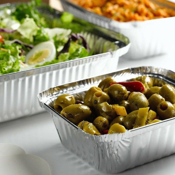 Foil Food Containers Trays With Lids – Eco Leaf Products