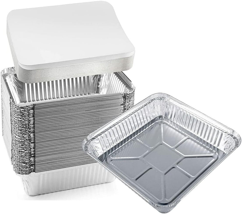 Foil Food Containers Trays With Lids – Eco Leaf Products